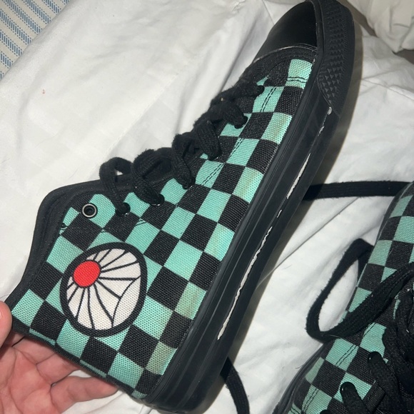 Shoes | Unsized Tanjiro Demon Slaver Converse Shoe Fits Like 85 | Poshmark